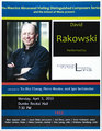 Concert poster of David Rakowski for the Maurice Abravanel ...